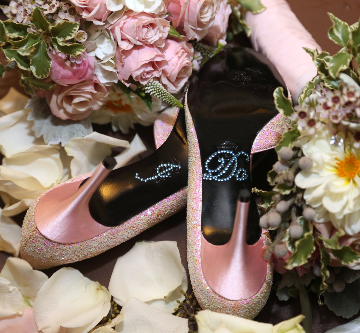 I DO Wedding Shoe Stickers Something Blue by TheBrideOutlet