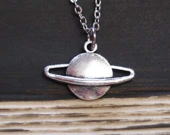 Saturn necklace | Etsy