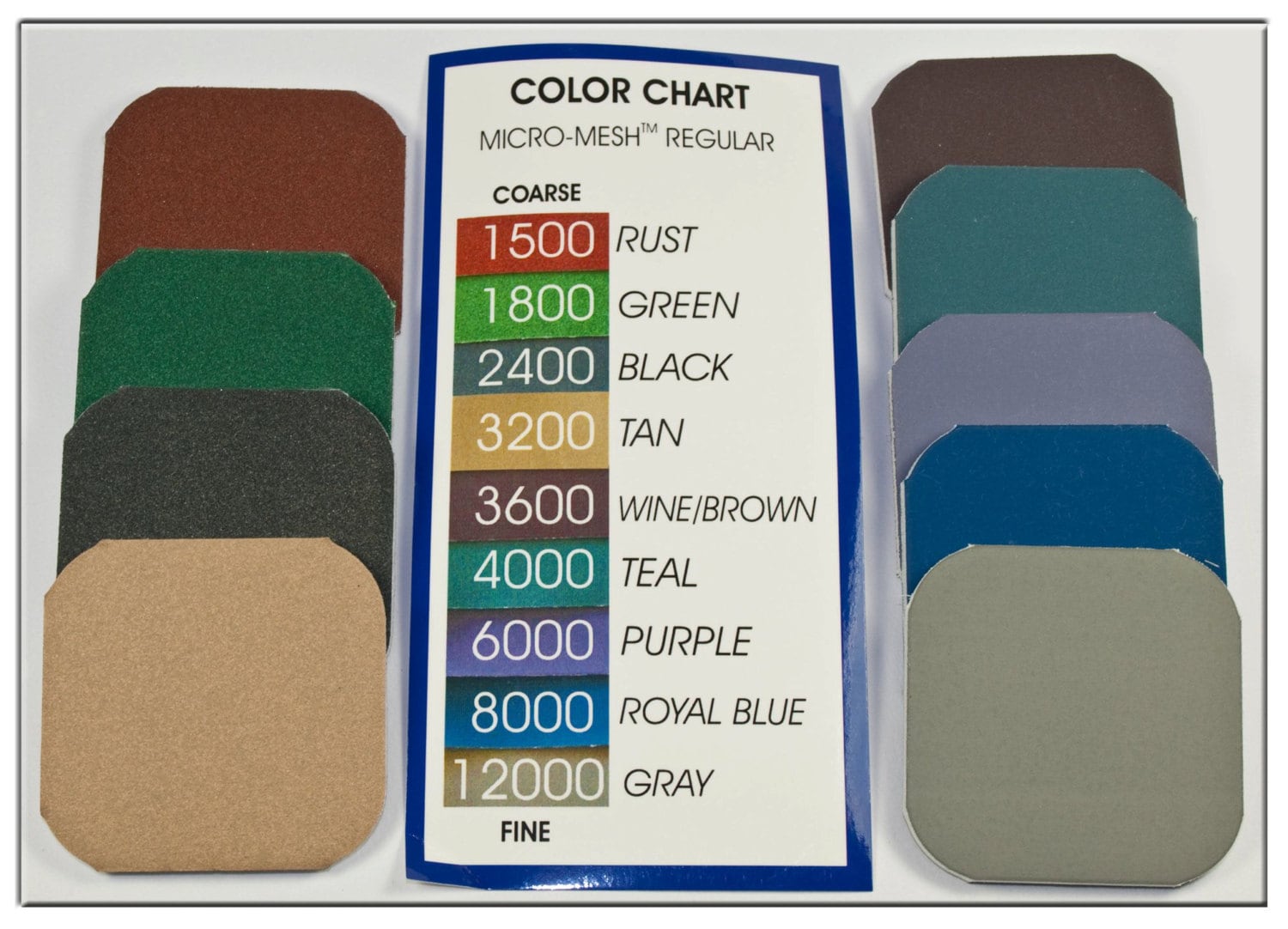 Micro-Mesh Assorted Polishing Soft Pads. 9 Pack