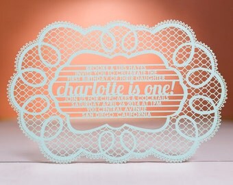 Doily invitation | Etsy