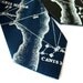 Galaxy necktie. Star chart constellations. Silkscreened