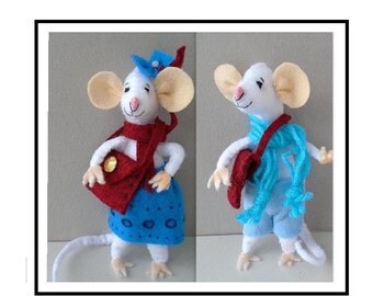 Pdf Sewing Pattern Felt Mouse Miniatures Soft Sculpture