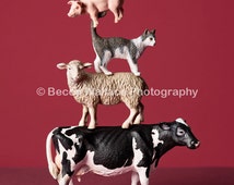 Popular items for farm animals stack on Etsy