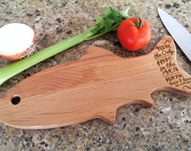 Popular items for fish cutting board on Etsy