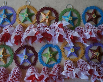 Set of 10 Unique Mini Parol Ornaments - Miniature Filipino Christmas ...
