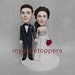 foam finger wedding Cake toppers bride and groom cake topper
