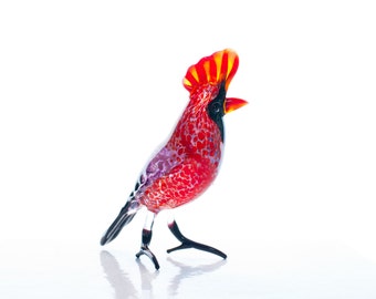 Popular items for glass cardinal on Etsy