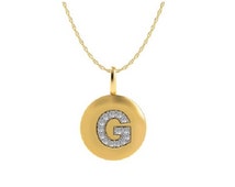 Popular items for initial g pendant on Etsy