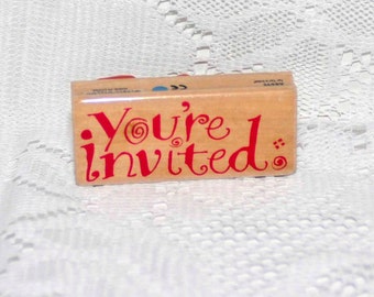 Youre invited stamp | Etsy
