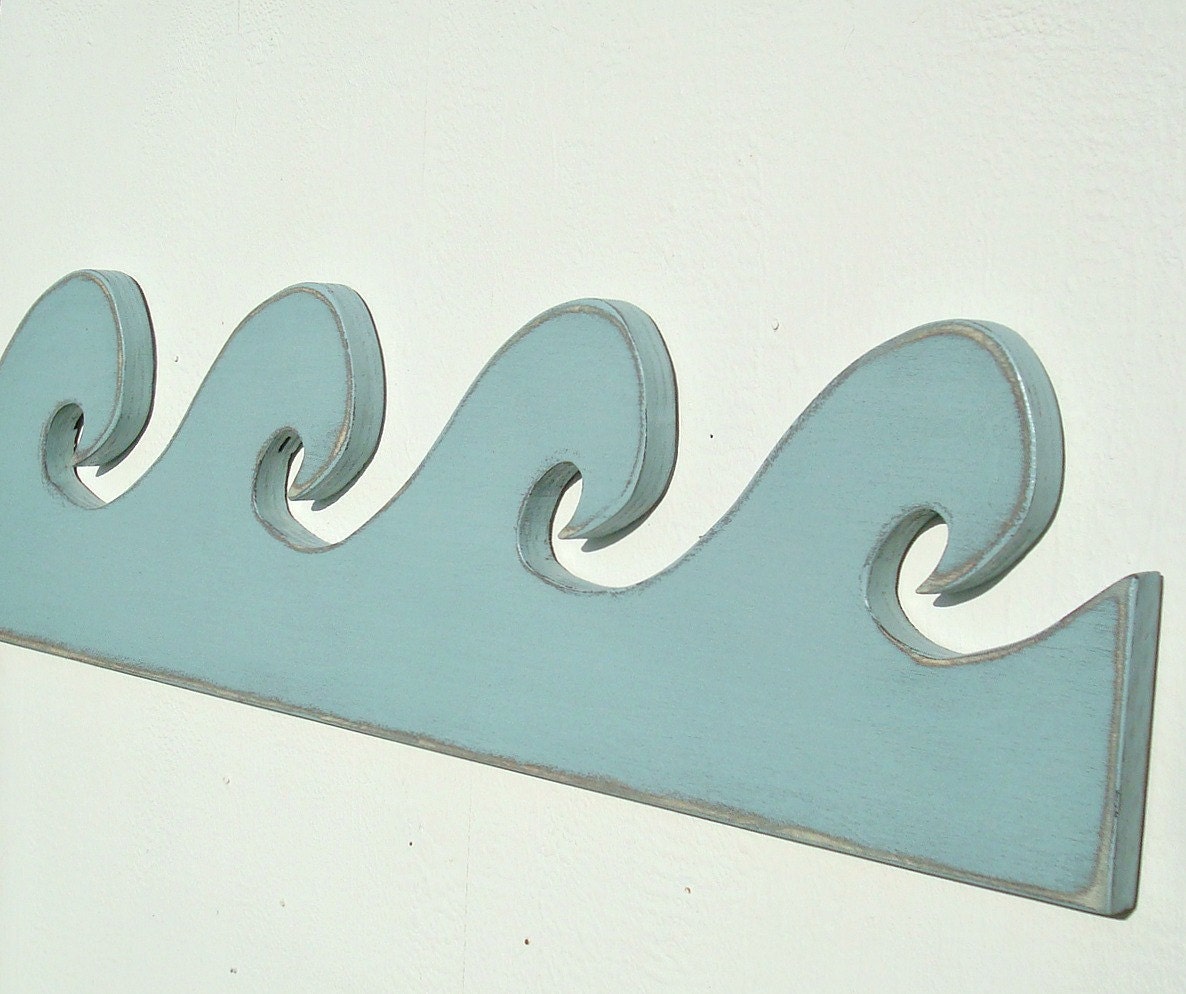 wood wave nautical art