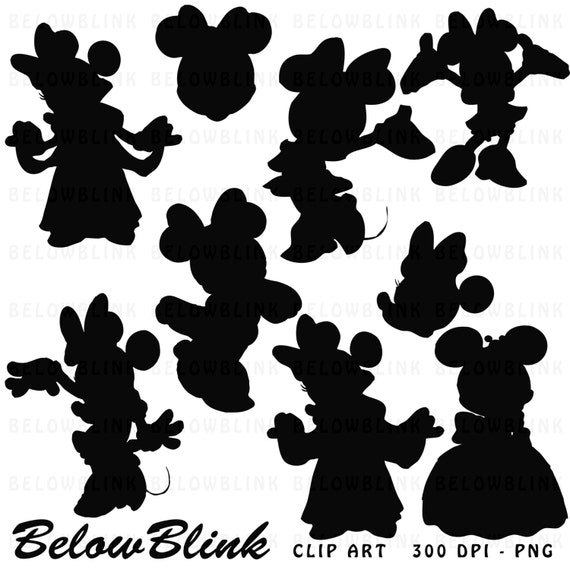 MINNIE MOUSE SHILOUTTES - Imagui