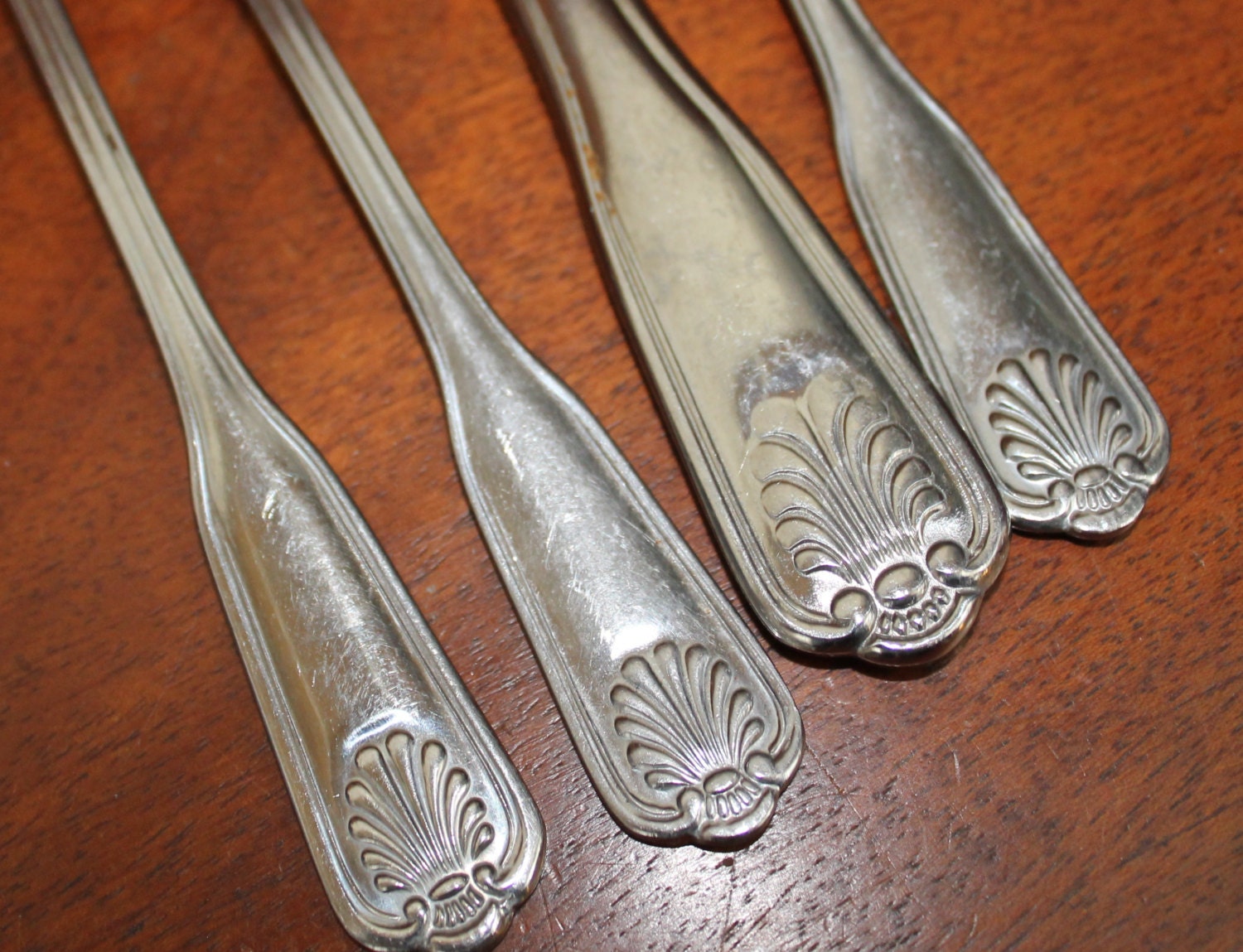 EXCEL Stainless Korea with Shell Vintage Flatware Stainless Silverware ...