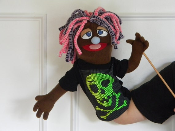 Puppet Boy Jamaican Rasta Dreds handmade muppet style by LPHBNY