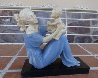 Mother child statue | Etsy