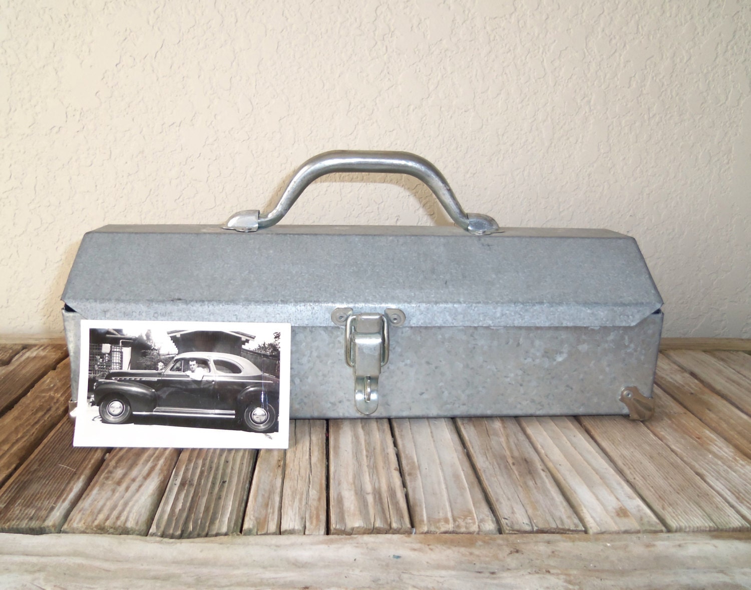 Vintage Metal Tool Box by NostalgicNuance on Etsy