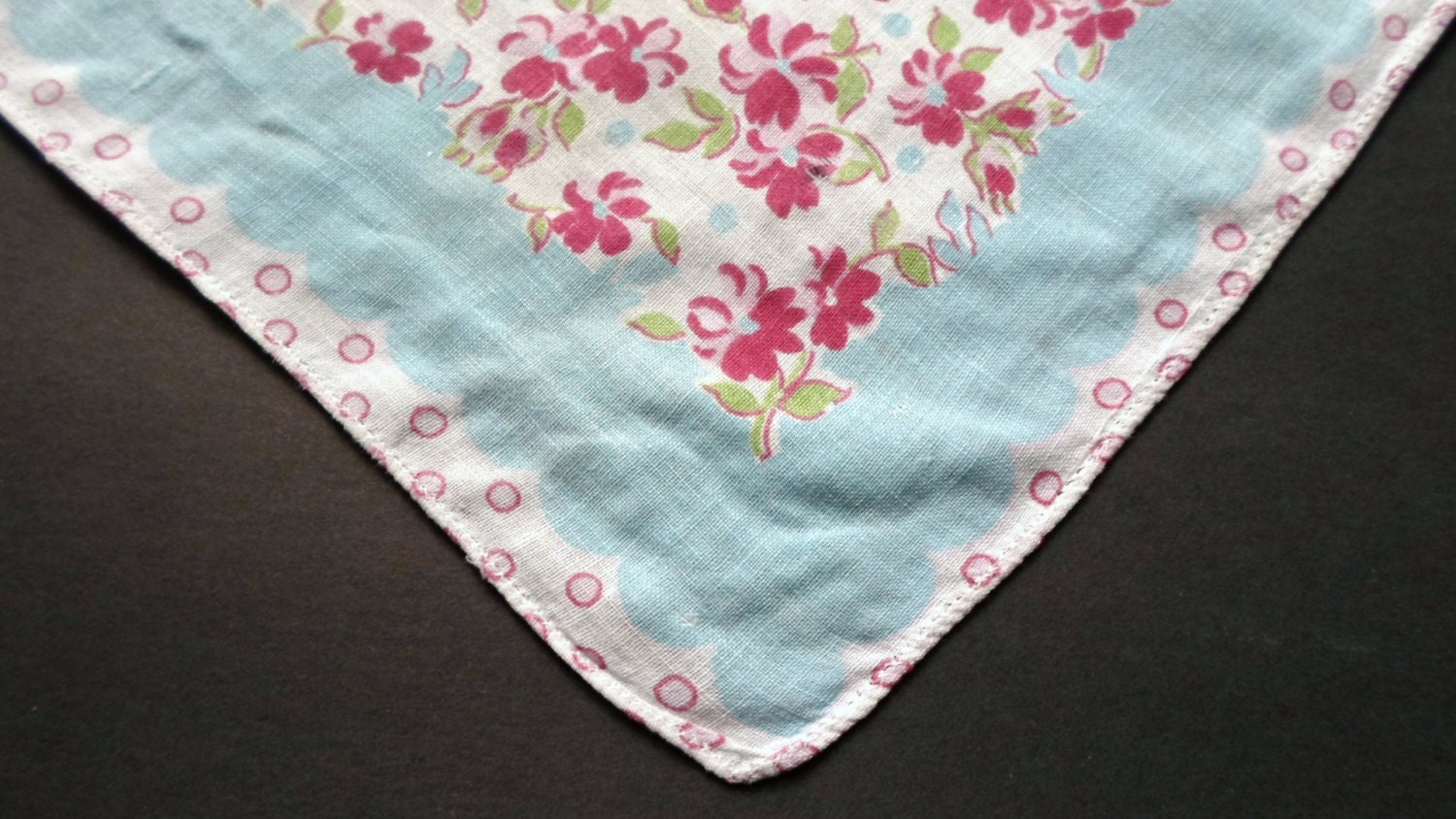 Floral Hankie, Print Handkerchief, Vintage Handkerchief, Floral ...