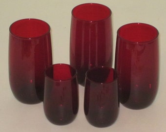 Popular items for ruby red tumblers on Etsy