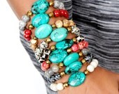 Engraved Cuffs Boho Necklaces Beaded by ExpressionsBracelets