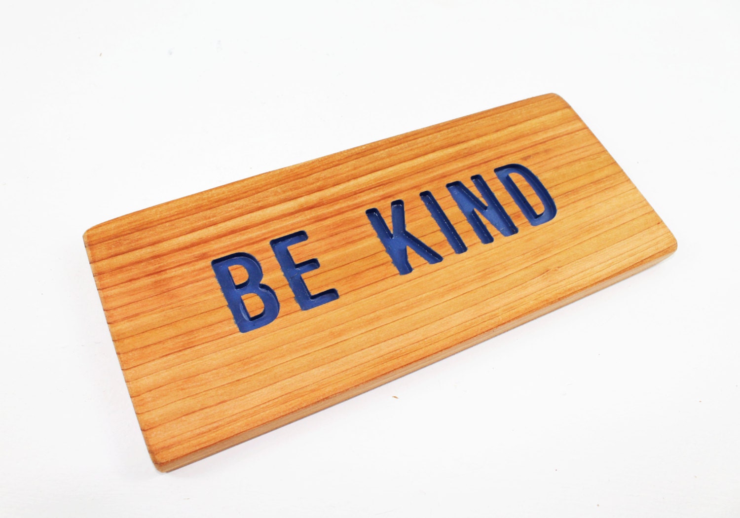 BE KIND Simple Wood Sign Cedar Wood Classroom Teacher Sign