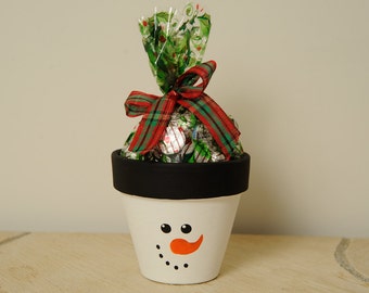 Popular items for snowman flower pot on Etsy