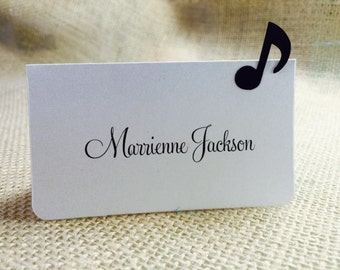 Music place cards | Etsy