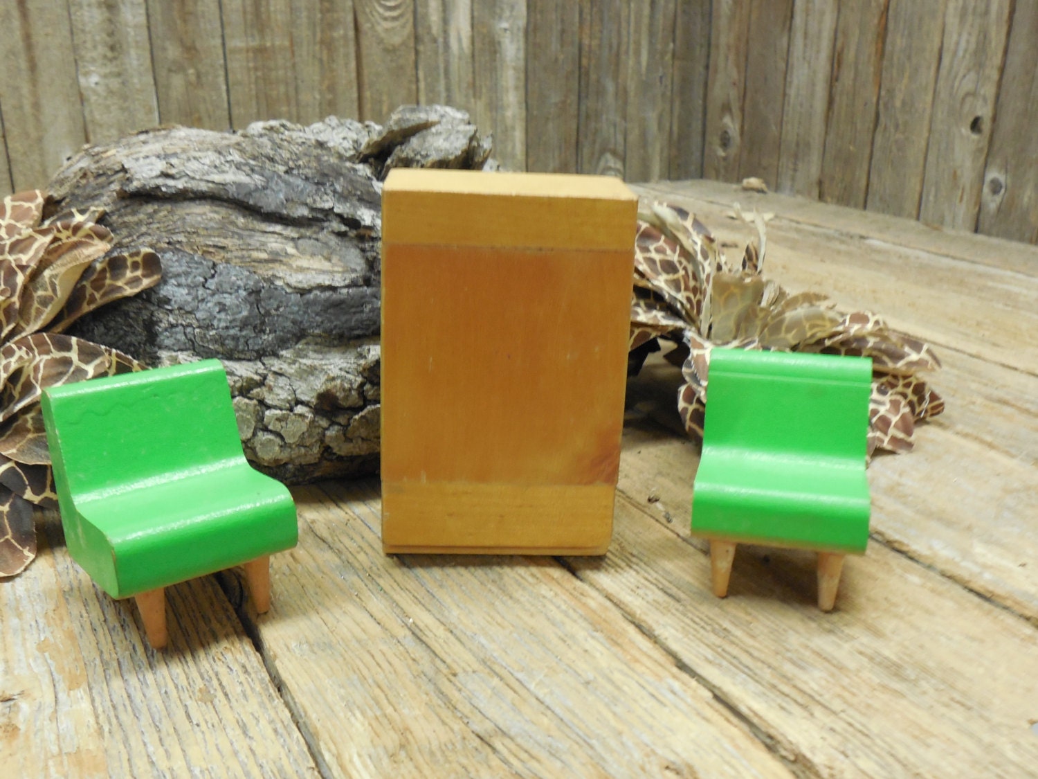 MID CENTURY Creative Playthings Dollhouse FURNITURE eames era Living ...