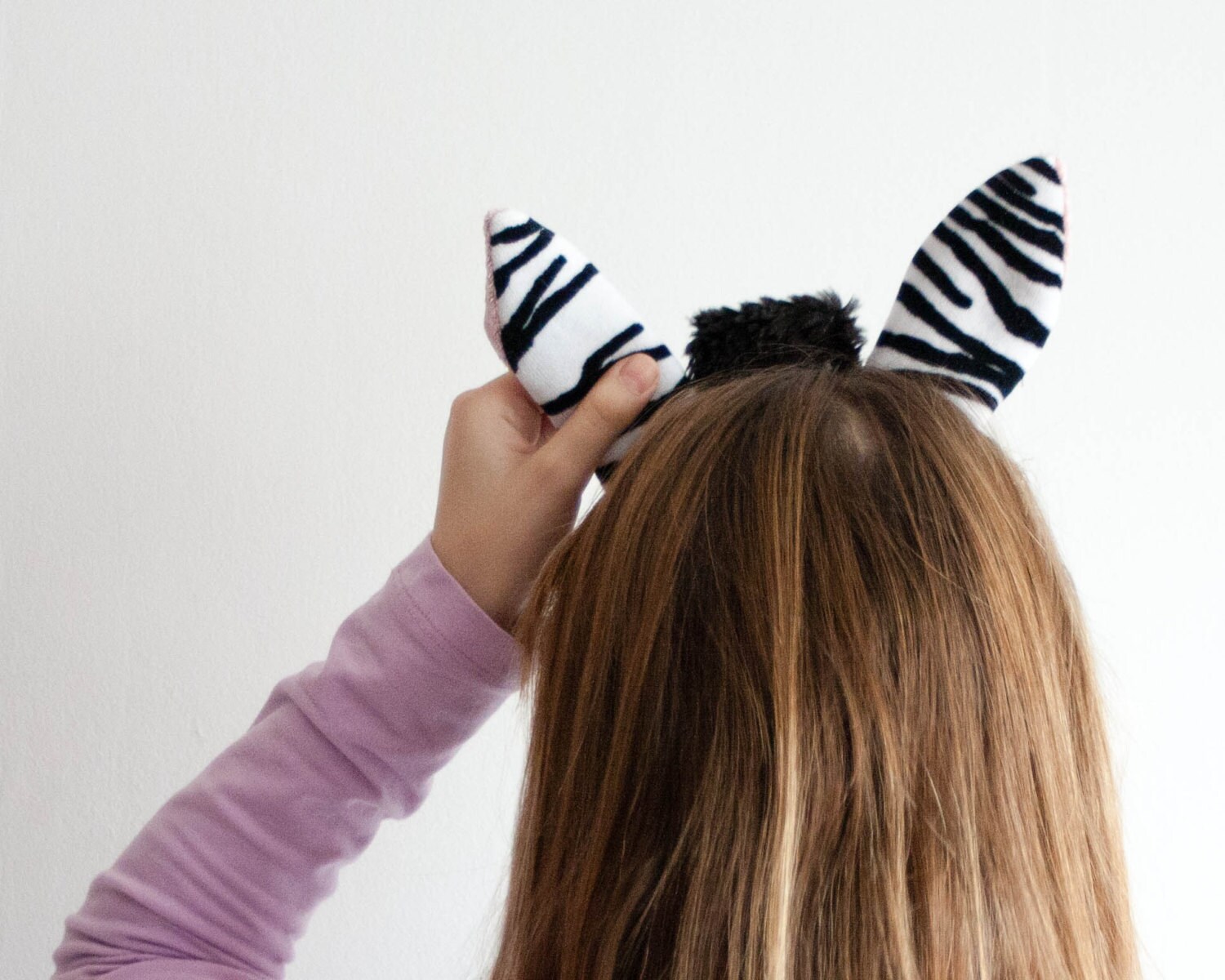Zebra Ears Headband Children's or Adult's Photo Prop by oKidz