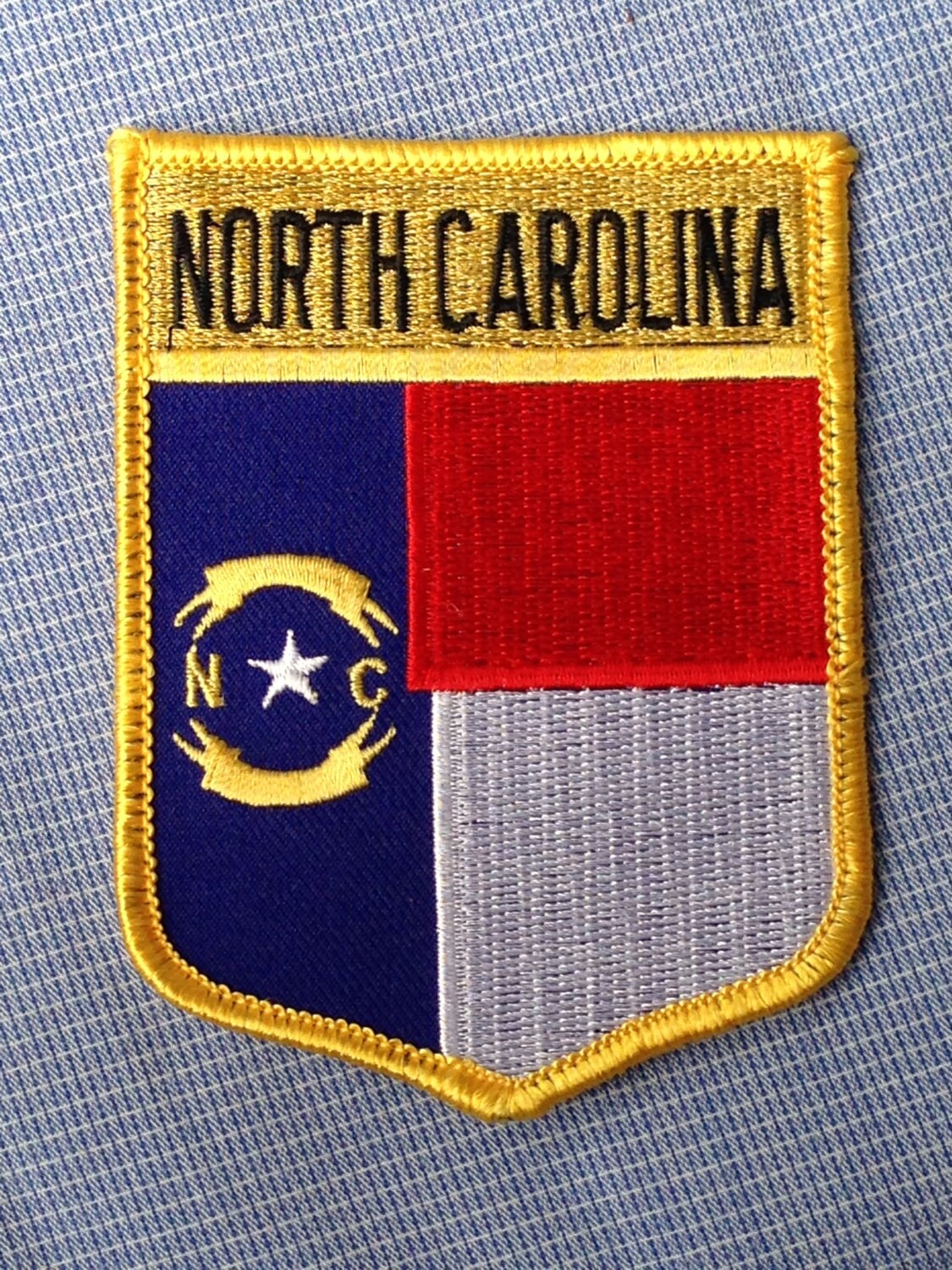 North Carolina State Flag Vintage Travel Patch