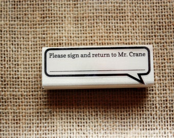 Sign return stamp | Etsy
