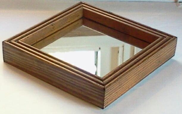 Small Vintage Mirror Mirror Square Mirror Framed Mirror