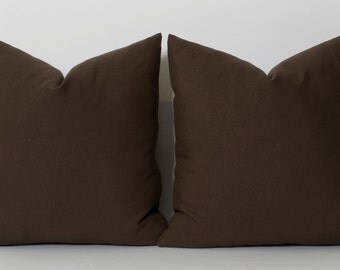 Popular items for brown linen pillow on Etsy