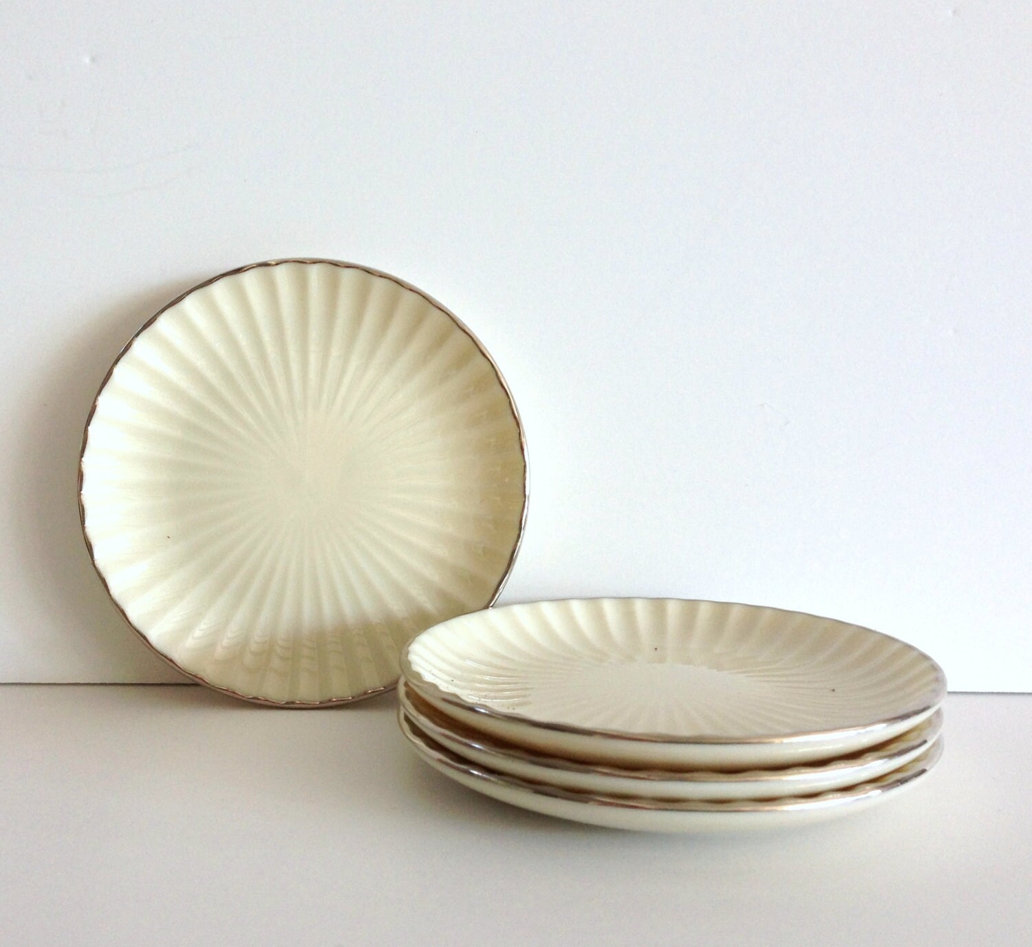 A Beautiful Set of Four Vintage Lenox Ivory Colored China Small Dishes ...