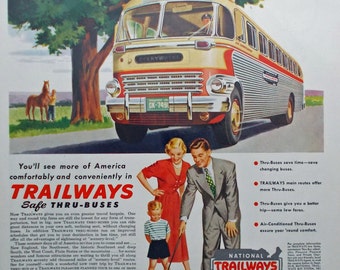 Trailways bus | Etsy