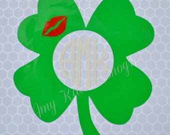 Popular items for shamrock monogram on Etsy