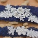 blue bridal garter set white lace garter wedding by annabrides