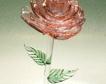 Unique flower made of glass related items | Etsy