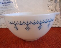 Popular items for pyrex snowflake blue on Etsy