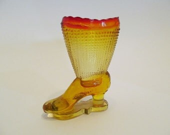 Amber glass boot | Etsy