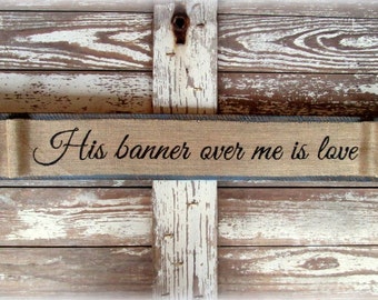 His banner over me | Etsy