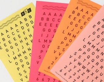 Alphabet stickers | Etsy