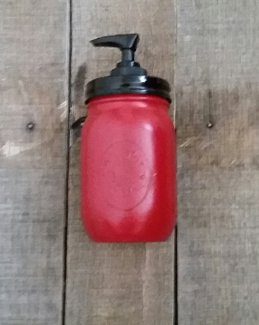 Country Living Vintage Red Soap Dispenser