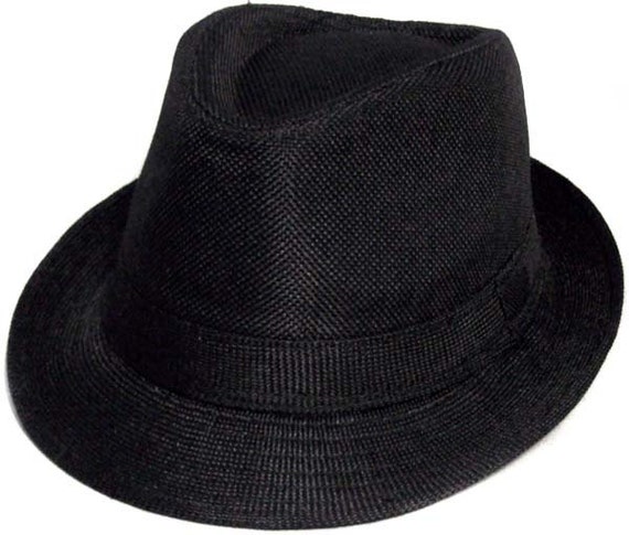 Black Fedora Toddler Fedora Baby Fedora Boy's by EvenUneven