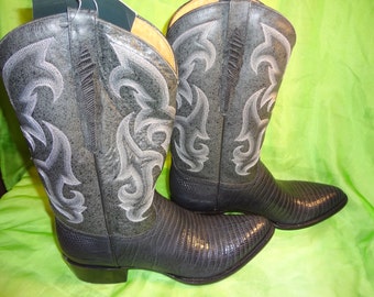 Lizard skin boots | Etsy