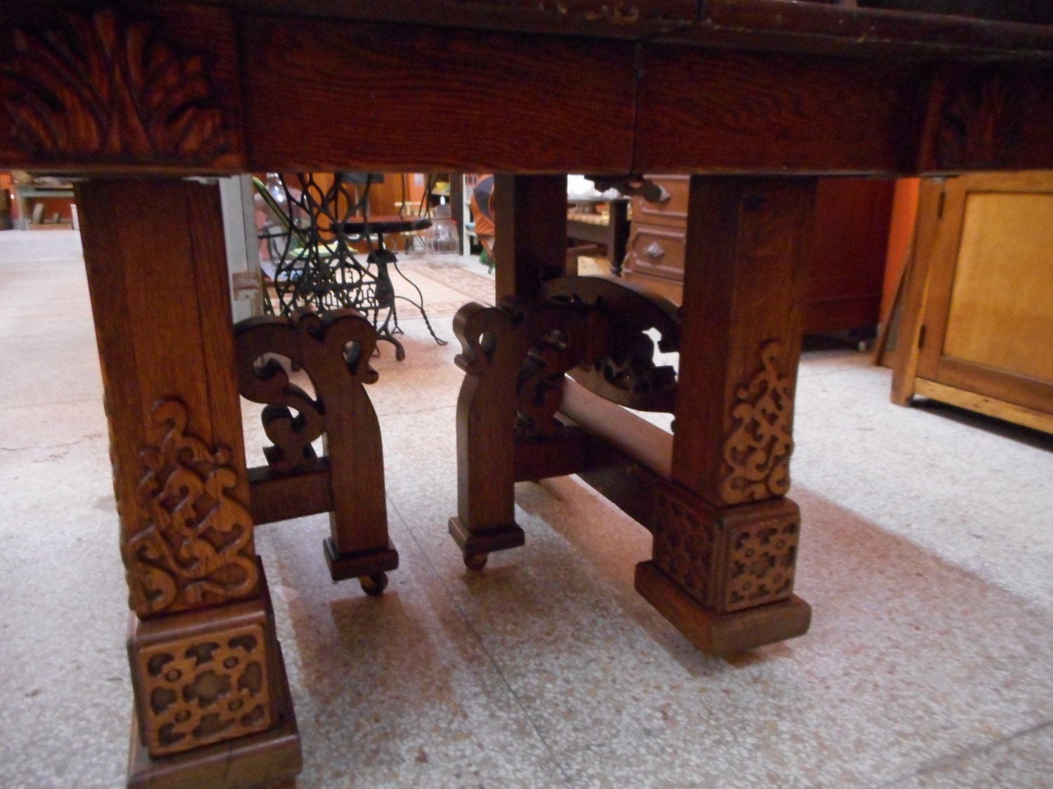 Beautiful Celtic Design Carved Dining Table – Haute Juice