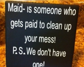 Popular items for Mess Sign on Etsy