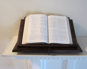Wood Bible Stand, Oak, Handmade, Hand Painted, Religious Gift ...
