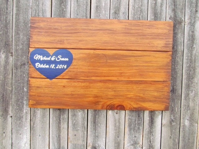 Wedding Guest Signature Wooden Sign Rustic Alternative Wedding