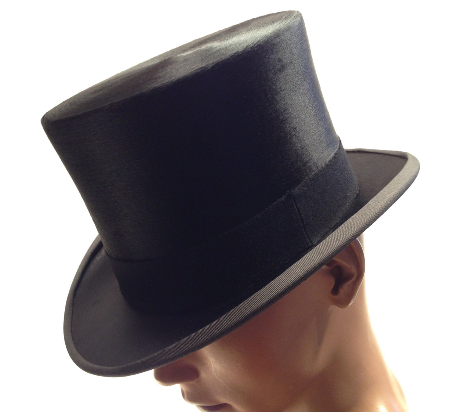 Vintage 30's Men's Beaver Felt TOP HAT by Dobbs 5th