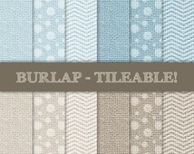 Unique burlap digital paper related items | Etsy
