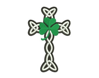 Decorative Cross Applique Machine Embroidery Digitized Design